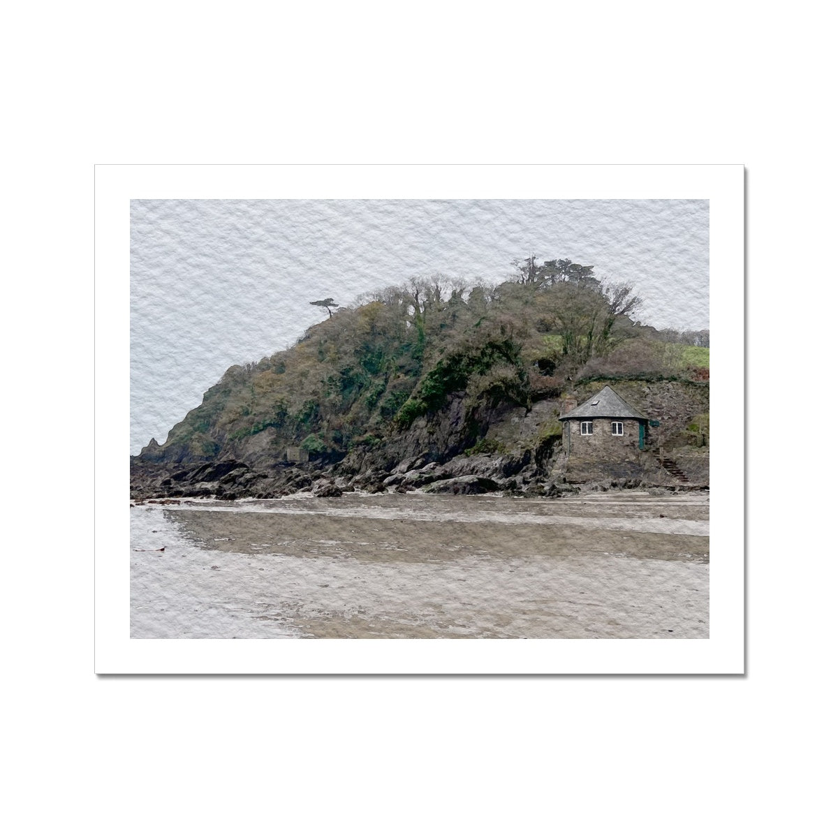 The Beach House, Mothecombe, Devon Fine Art Print – Lissie Florie Designs